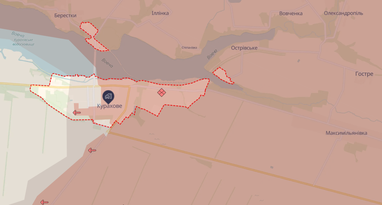 Яку частину міста Курахове контролюють ЗСУ: актуальні дані